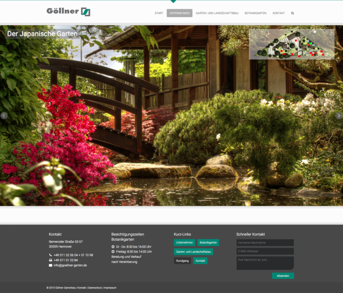 Referenz: www.goellner-garten.de - hausmann. media // web-services | webworker - hannover/celle